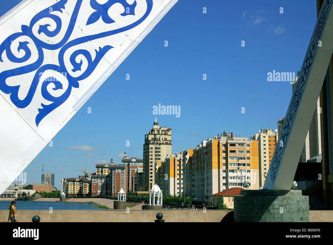 Astana river esil hi-res stock photography and images - Alamy
