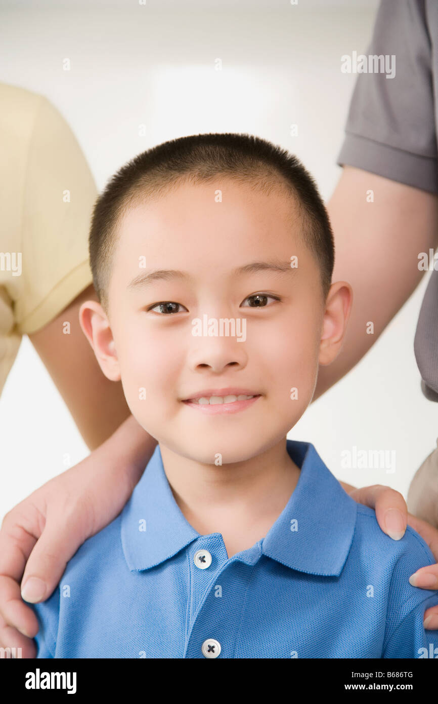 Portrait of a boy smiling Stock Photo - Alamy