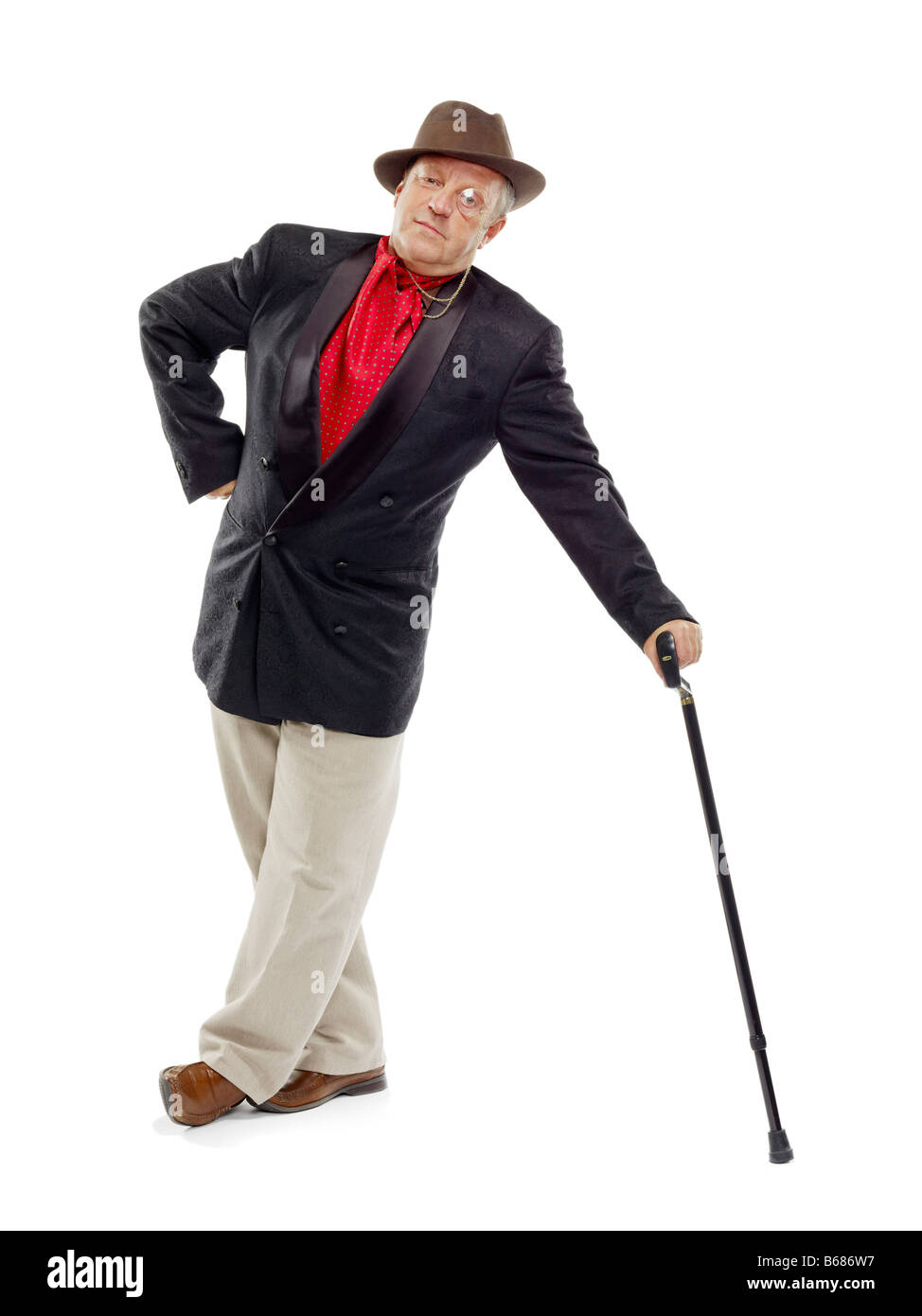 Senior Man Leaning On Cane High Resolution Stock Photography and Images ...