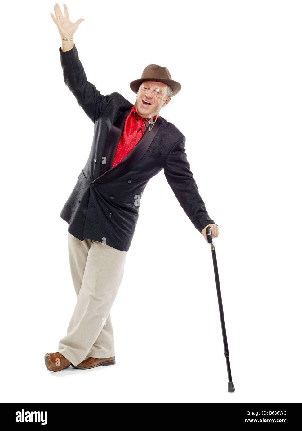 Old man black cane Cut Out Stock Images & Pictures - Alamy