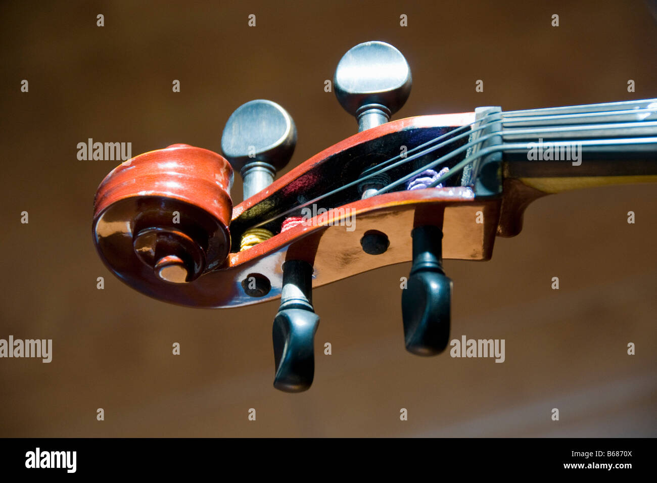 Close-up of Violin Stock Photo - Alamy