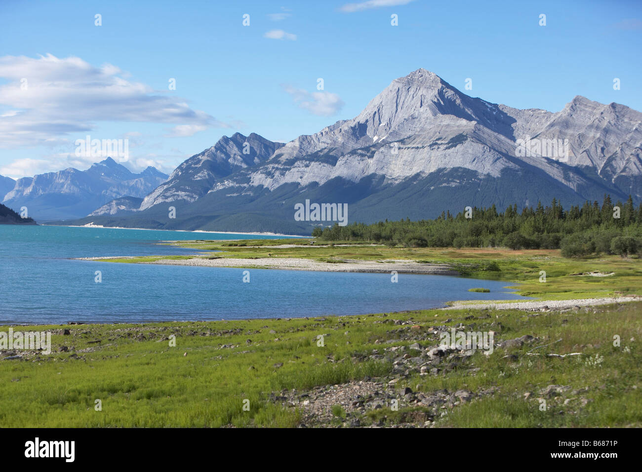 Abraham Lake, Alberta, Canada Stock Photo - Alamy