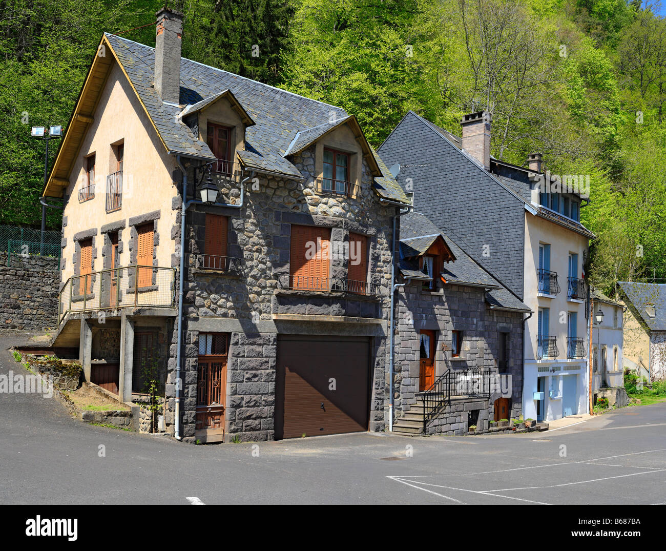 Orcival, Auvergne, France Stock Photo - Alamy