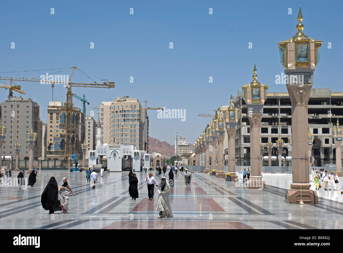 The Mosque of the Prophet Masjid al Nabawi Madinah Saudi Arabia Stock ...