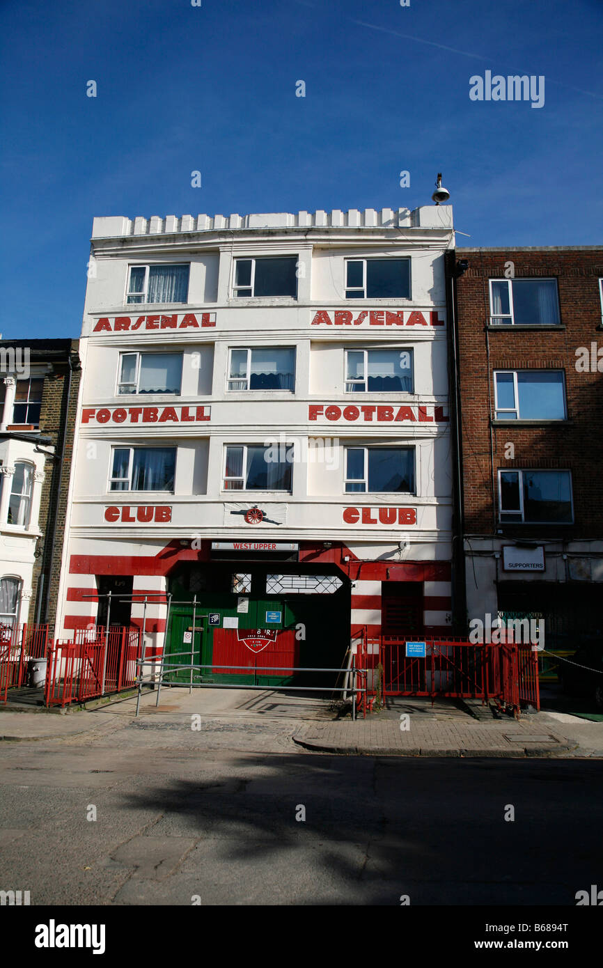 Entrance to Arsenal's old Highbury football ground in Highbury, London ...