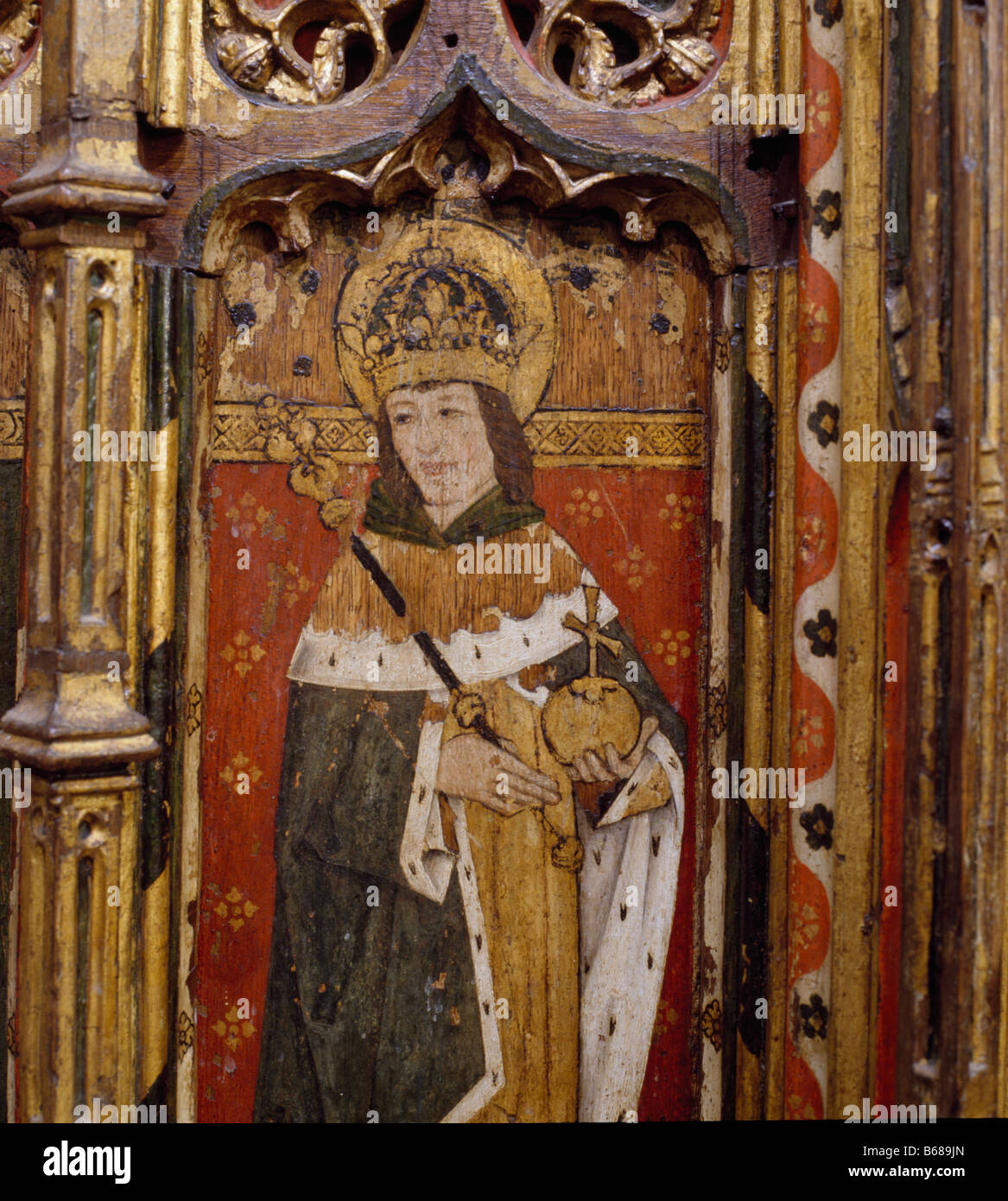 Henry VI painted panel Ludham Norfollk Stock Photo - Alamy