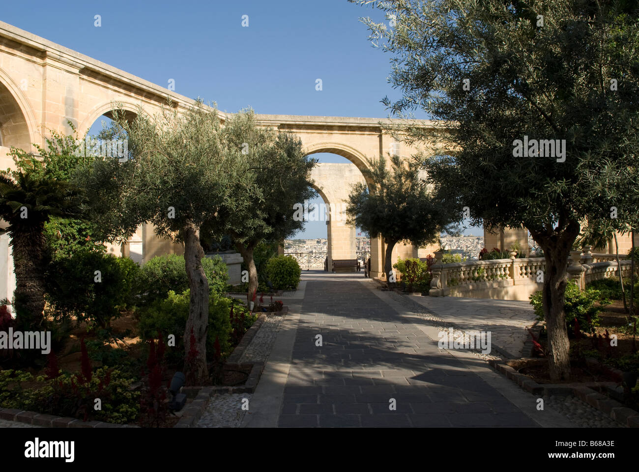 Upper Barrakka Gardens, Valletta Malta Stock Photo - Alamy
