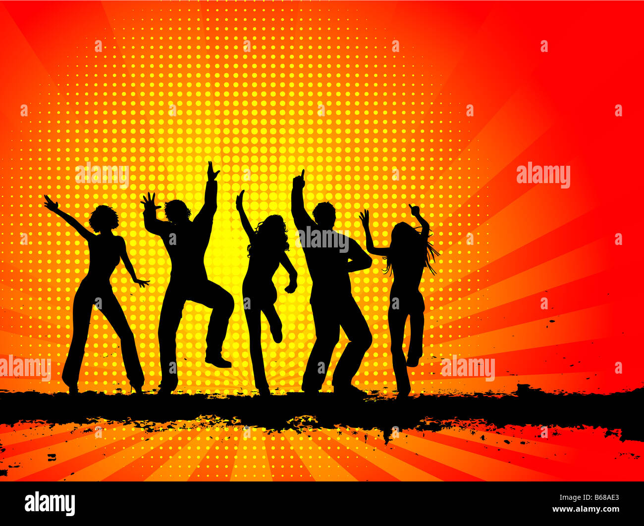 Boys dancing silhouette hi-res stock photography and images - Alamy
