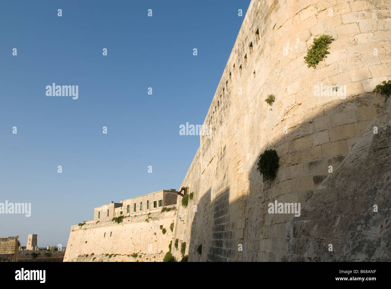 Walls of Fort St. Elmo, Valletta Malta Stock Photo - Alamy