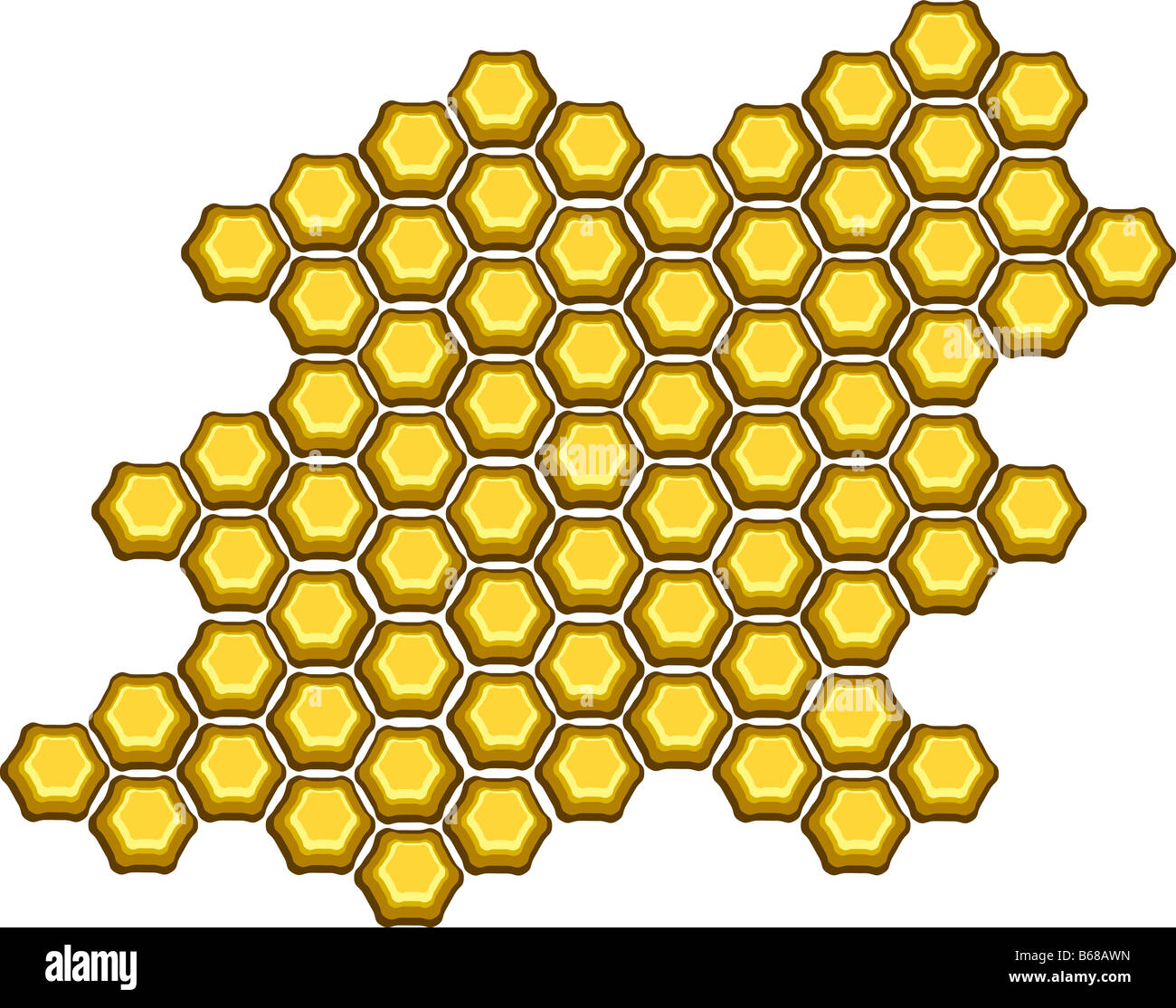 Honeycomb background Cut Out Stock Images & Pictures - Alamy