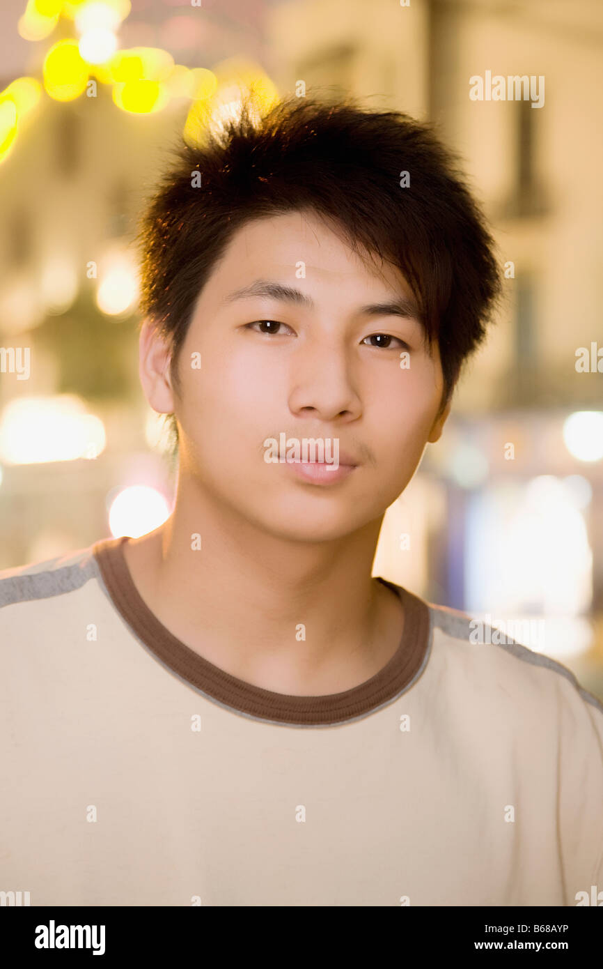 Portrait of a young man Stock Photo - Alamy