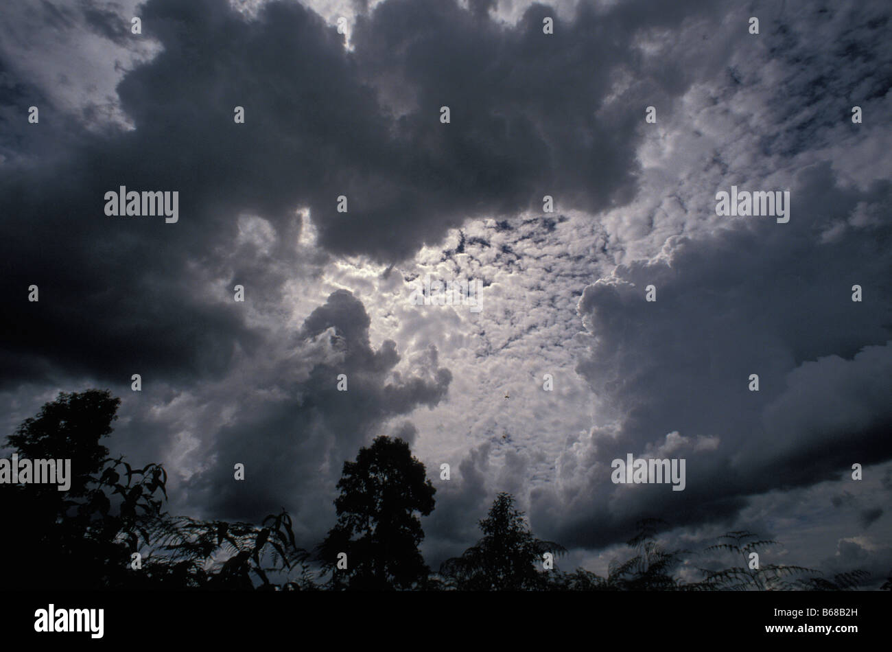 Ciel d orage a bornéo indonesien Storm sky has Indonesian Borneo Stock ...