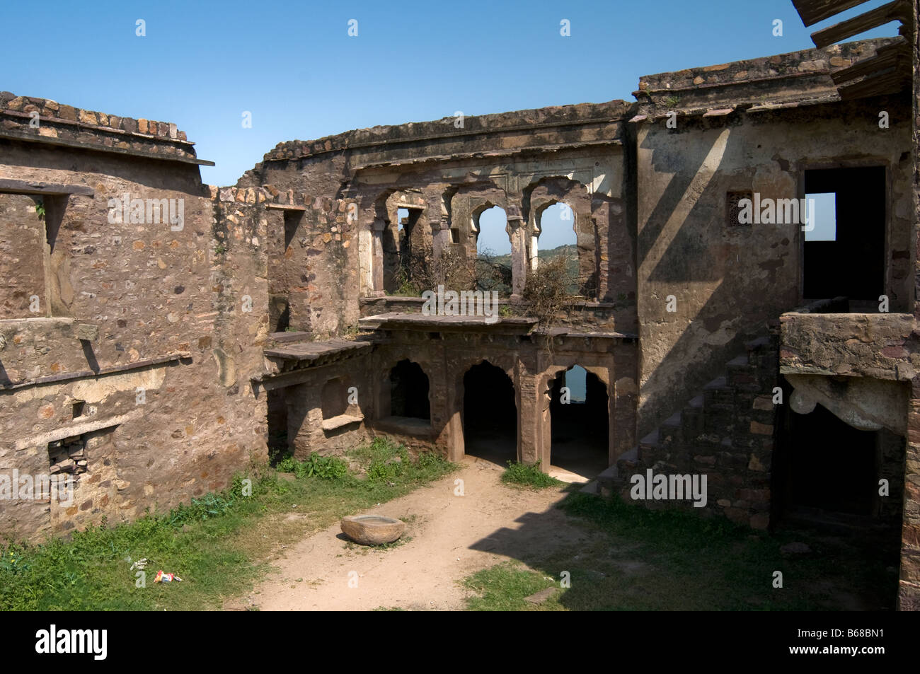 Ranthambore fort. Ranthambore National Park. Rajasthan. India Stock ...