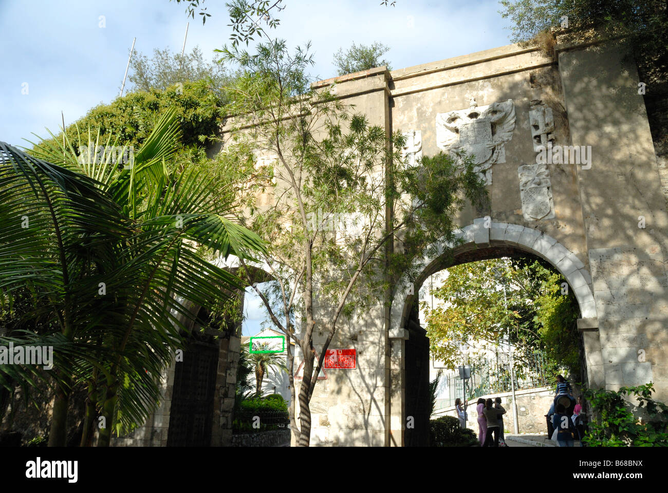 The City walls of Gibraltar town Stock Photo - Alamy