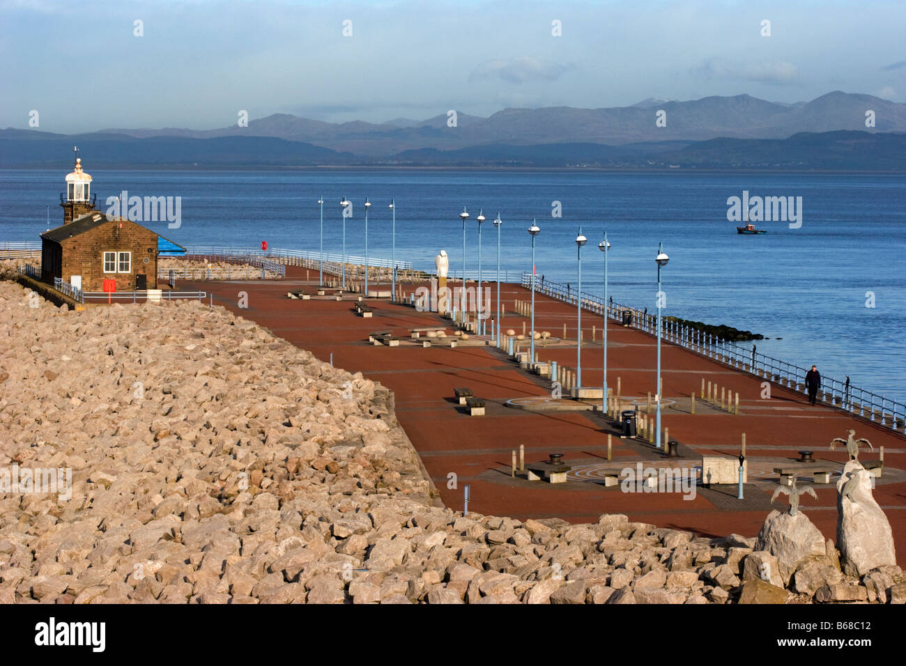 Aerial view of Stone Jetty at Morecambe Stock Photo - Alamy