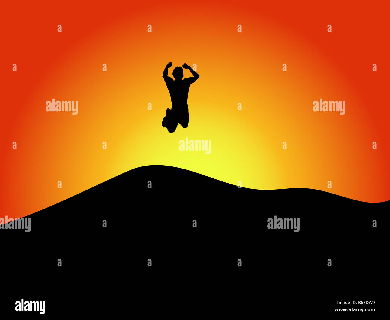 Jump for joy Stock Photo - Alamy