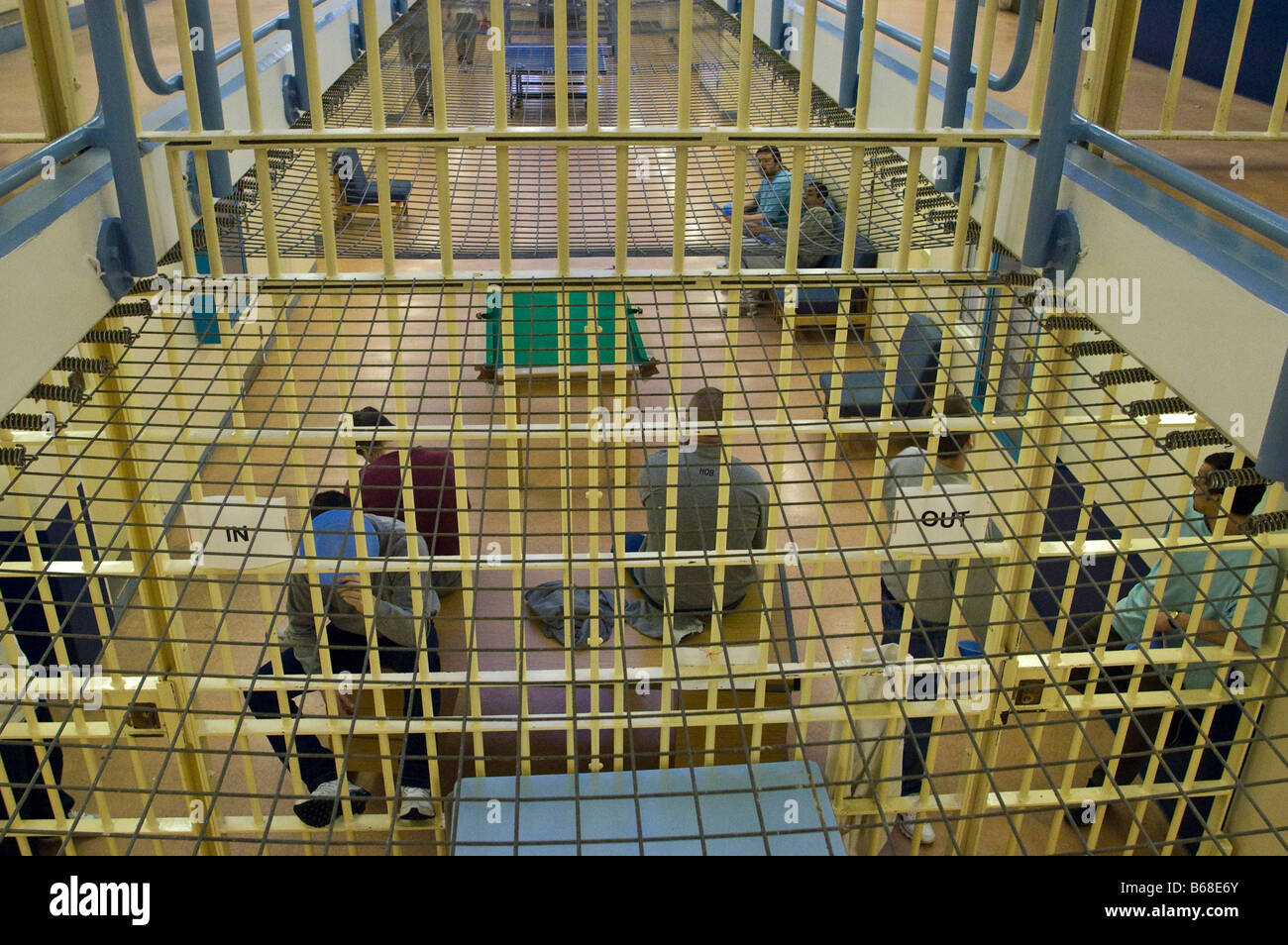 Prison landing hi-res stock photography and images - Alamy