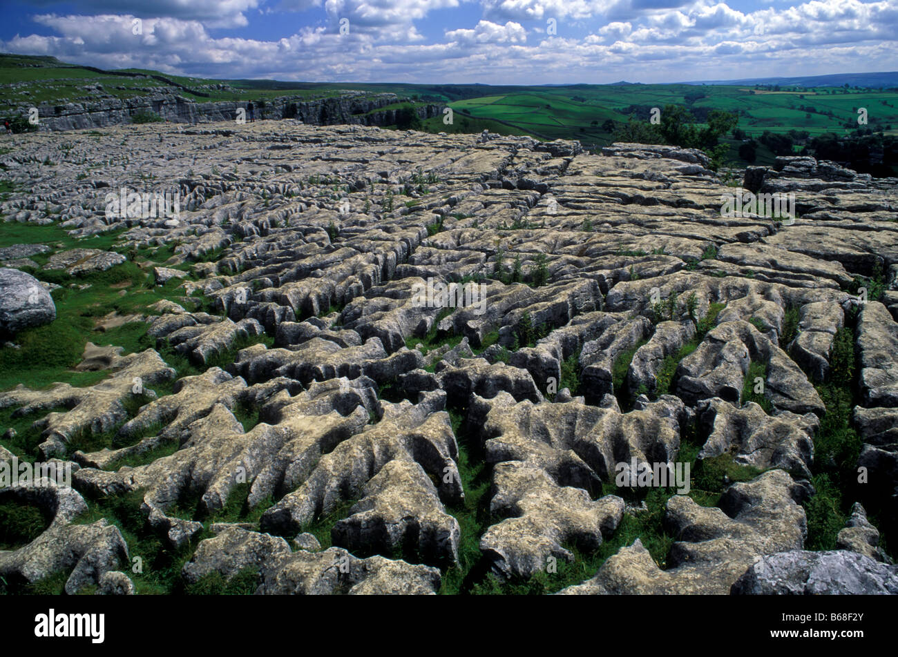 Limestone pavement malham yorkshire dales hi-res stock photography and ...