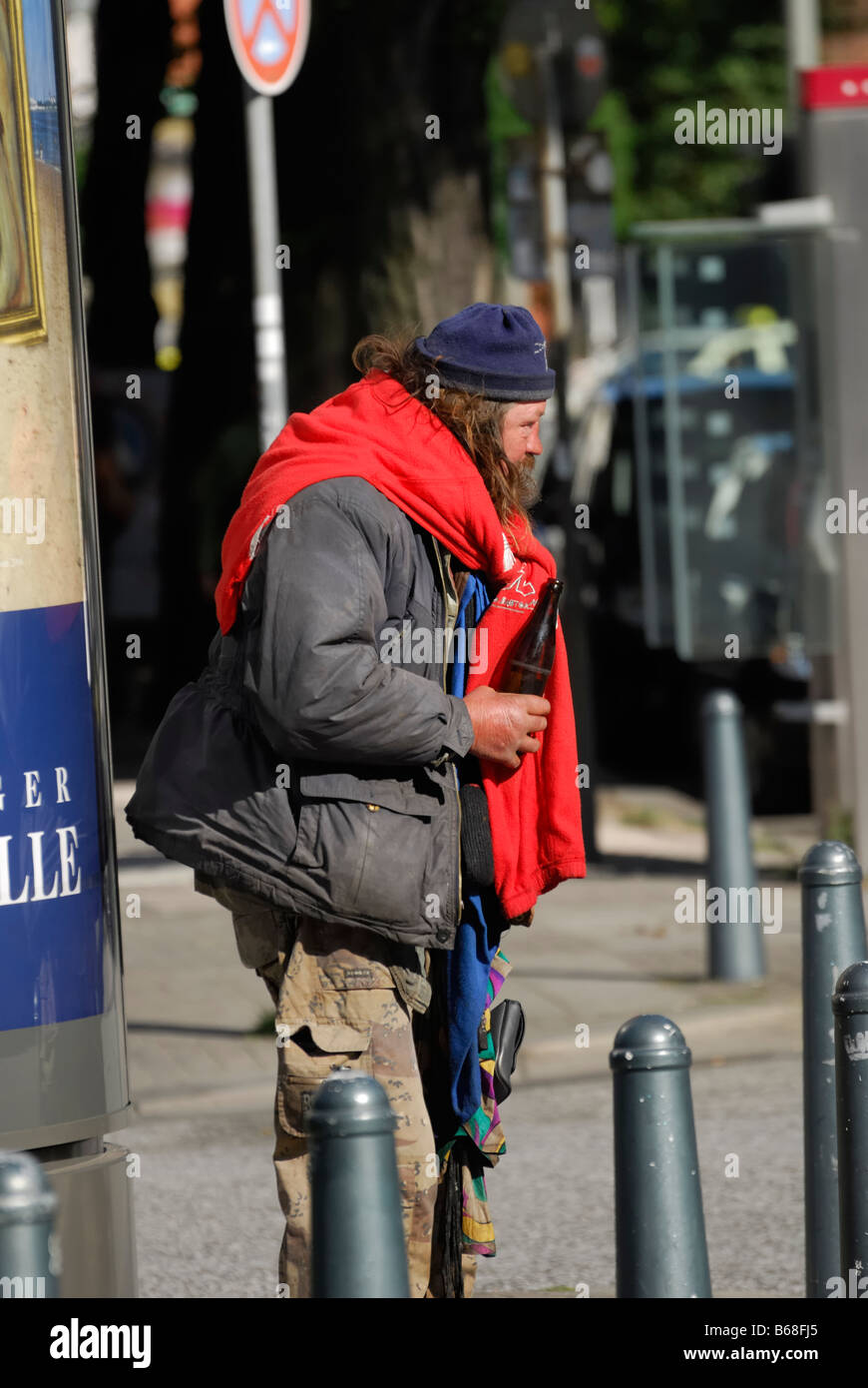 Homeless Hamburg Germany Stock Photo - Alamy