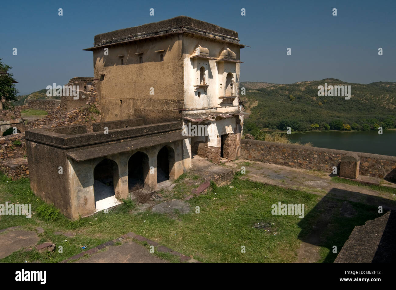 Ranthambore fort. Ranthambore National Park. Rajasthan. India Stock ...
