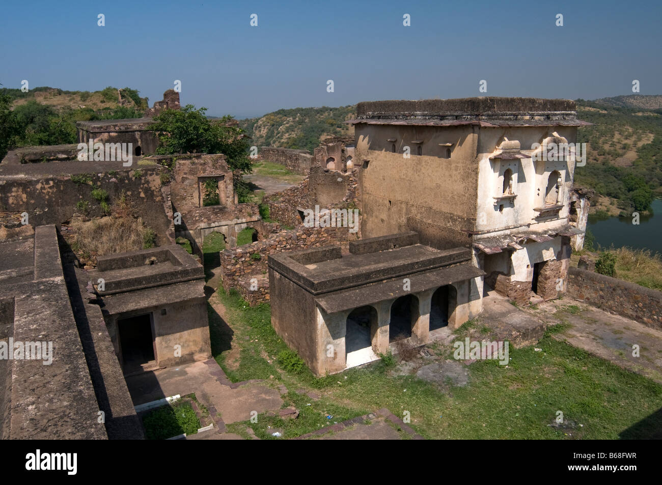 Ranthambore fort. Ranthambore National Park. Rajasthan. India Stock ...
