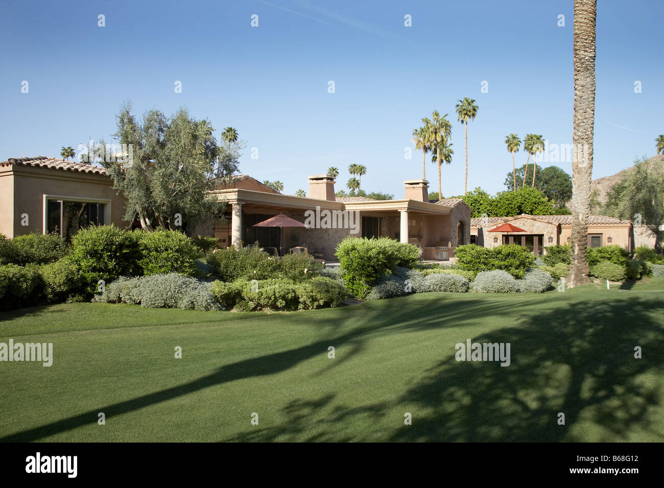 House on golf course Stock Photo - Alamy