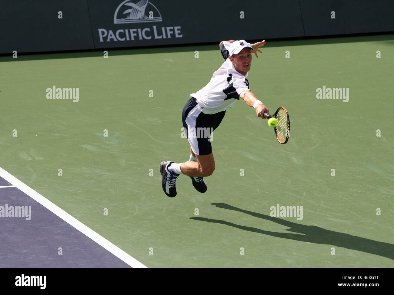 Nikolay Davydenko at Pacific Life Open Stock Photo - Alamy