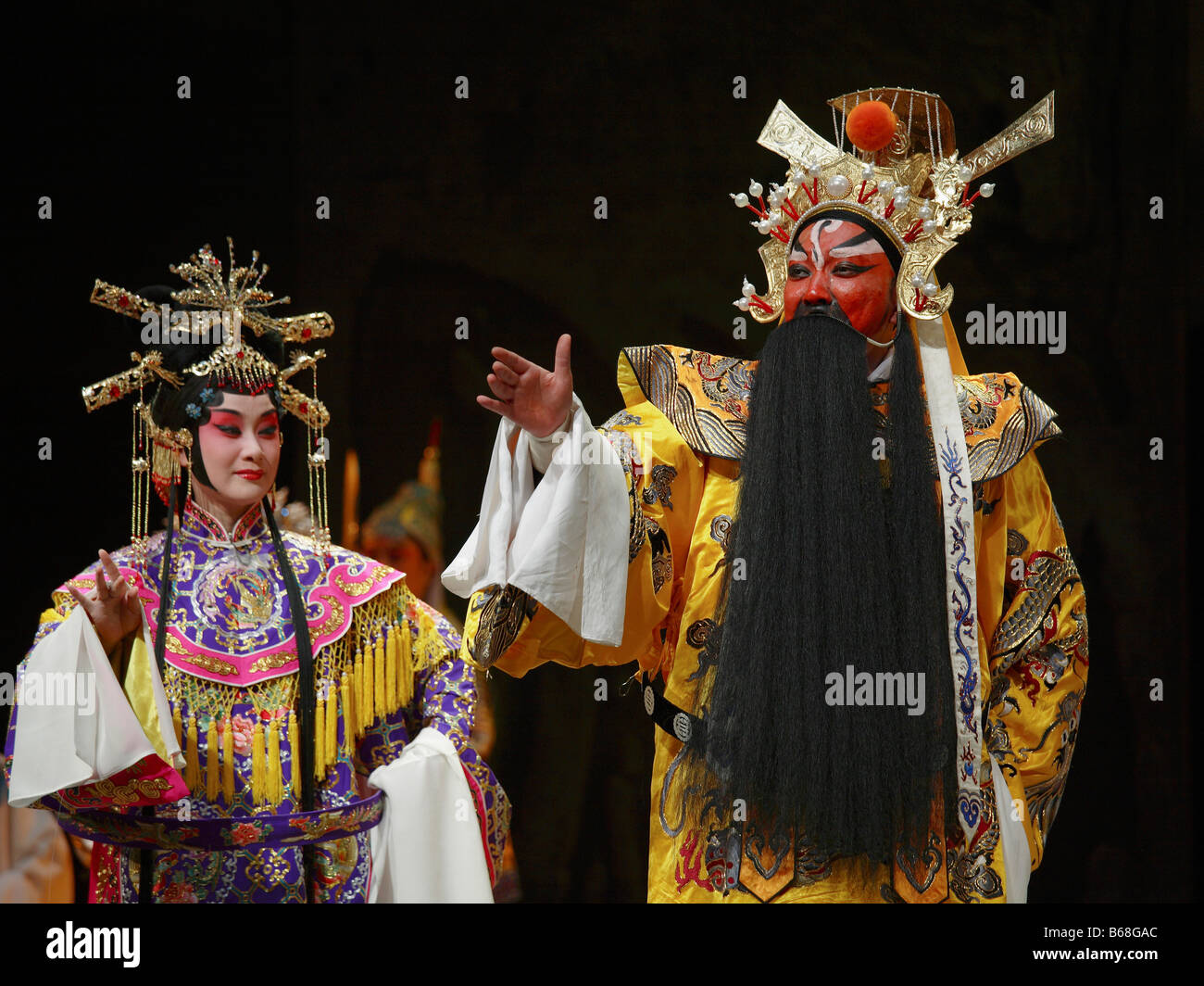 China Shanghai Yifu Theatre chinese kunqu opera performance Stock Photo ...