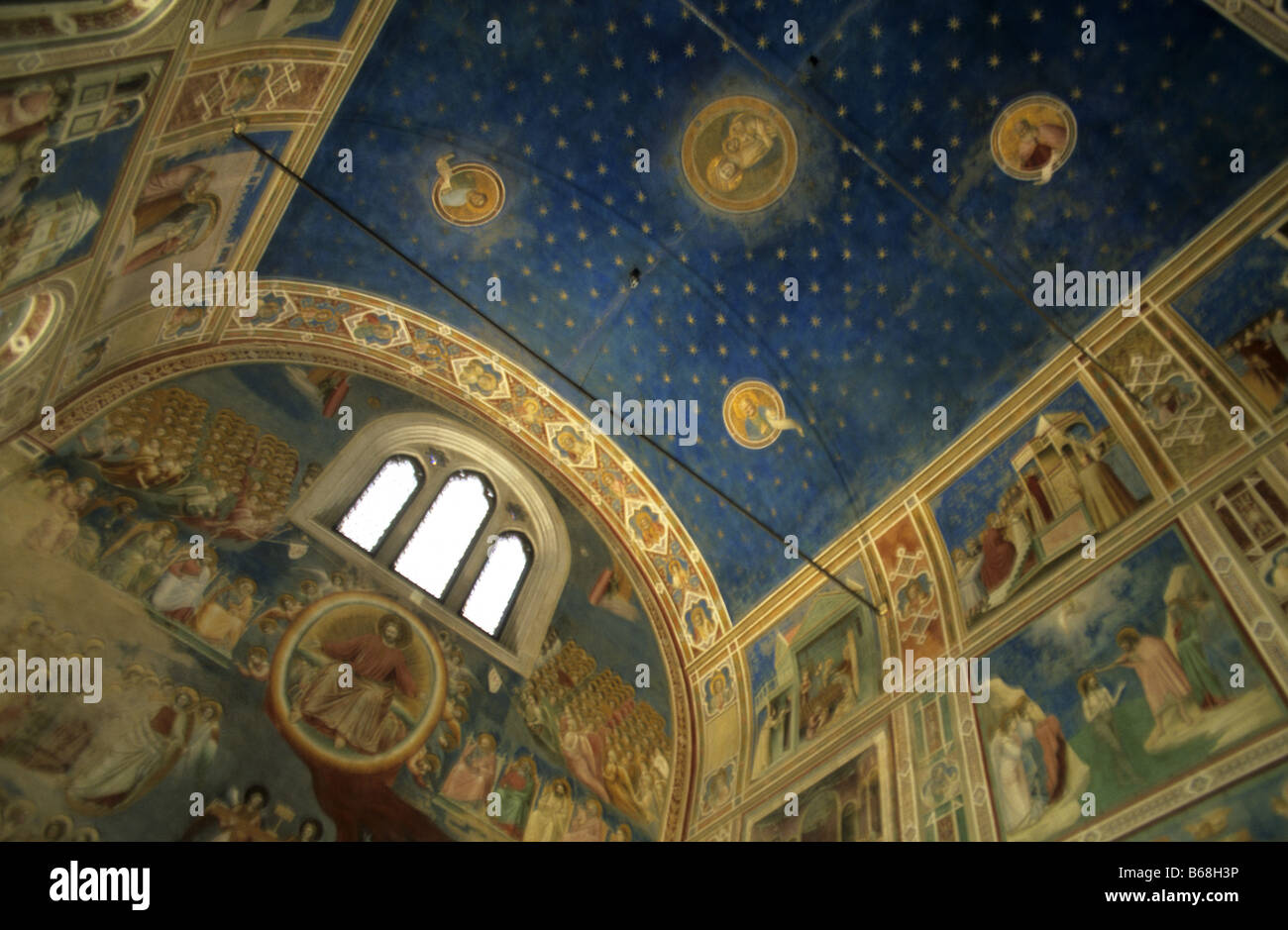 Scrovegni chapel frescoes by Giotto Padova Veneto Italy Stock Photo - Alamy