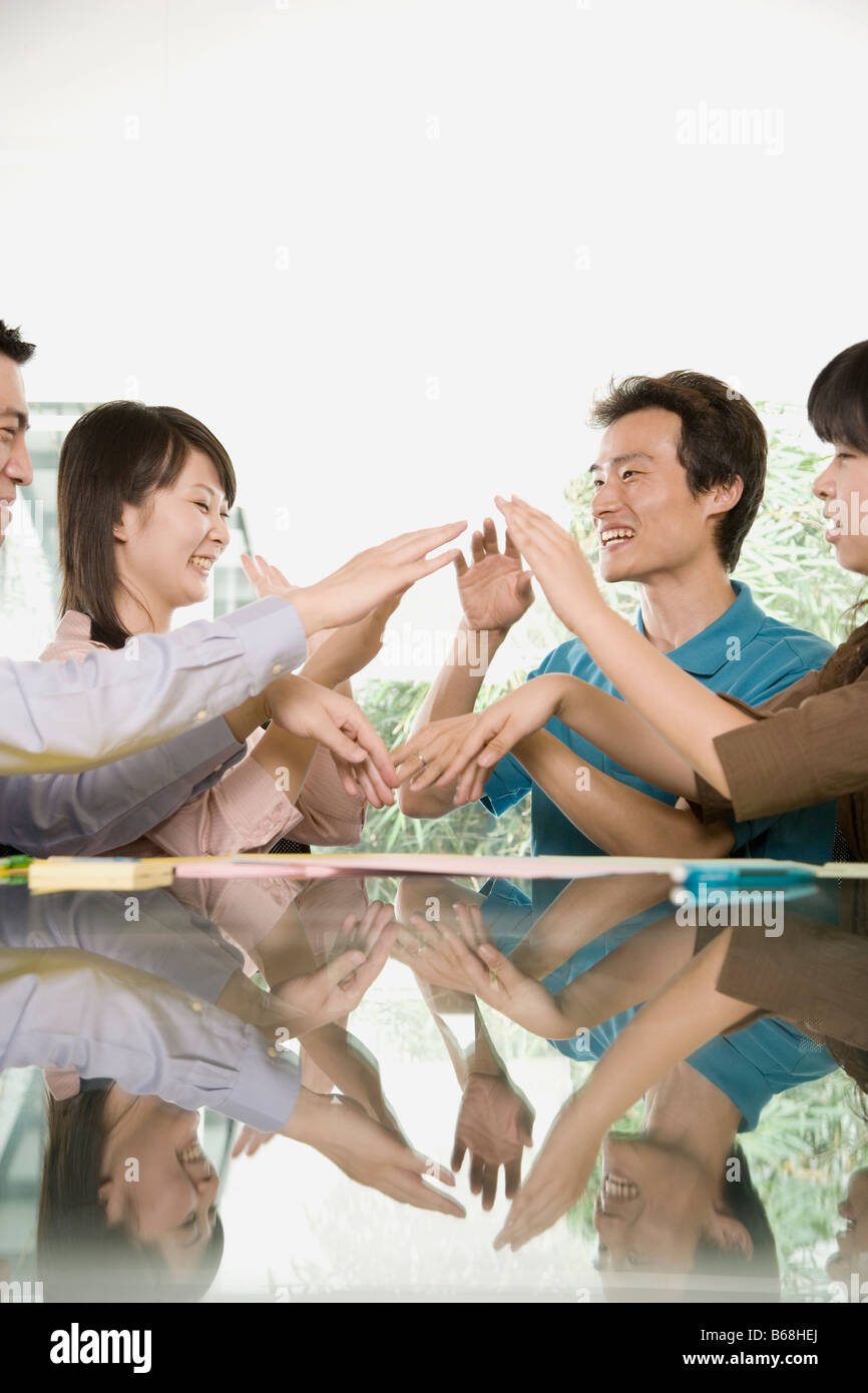 Office workers playing in an office Stock Photo - Alamy