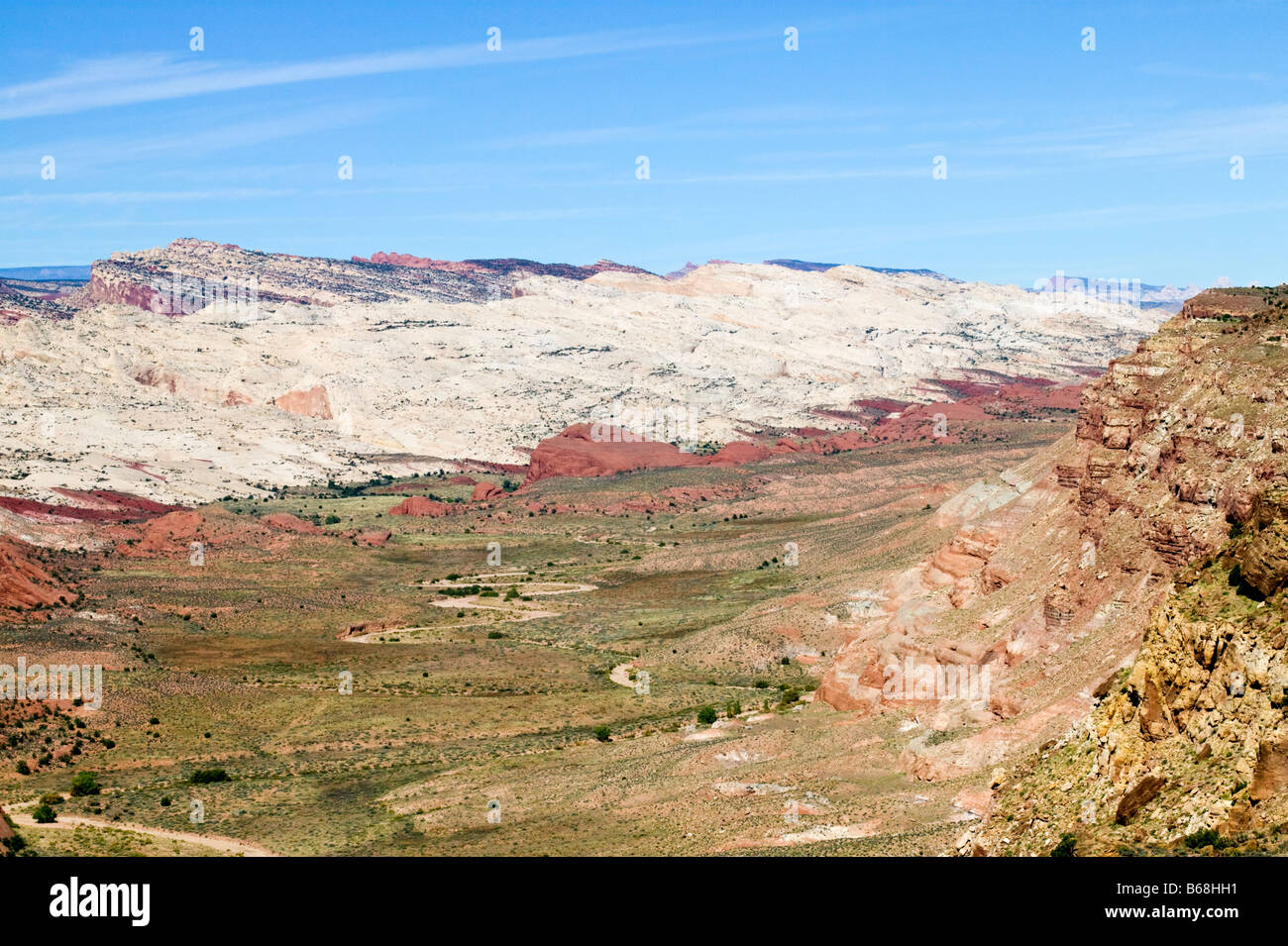 Waterpocket Fold Capital Reef Park Utah Stock Photo - Alamy