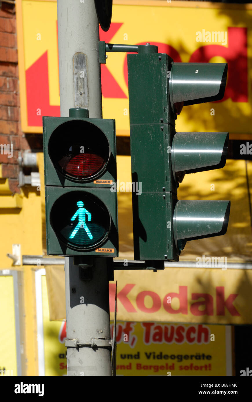 Pedestrian green light Hamburg Germany Stock Photo - Alamy