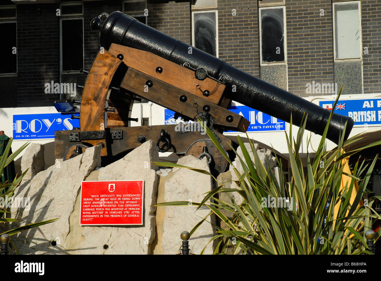 The Depression gun used for firing down ramparts in Casemates Square in ...