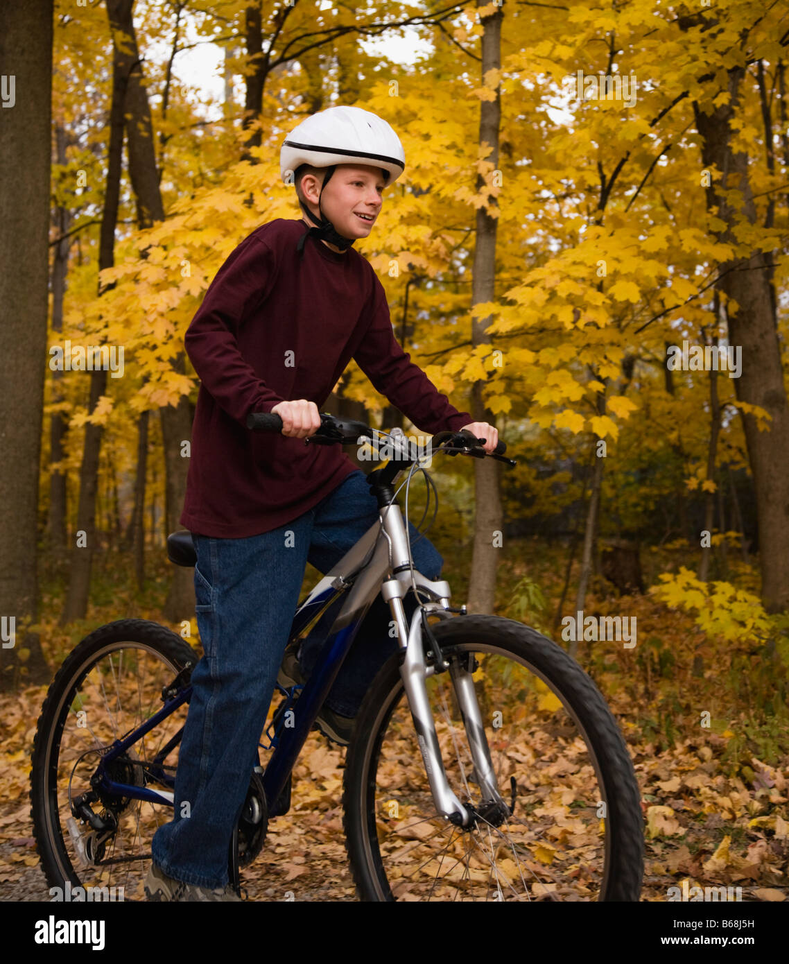 Child riding bike fall helmet hi-res stock photography and images - Alamy