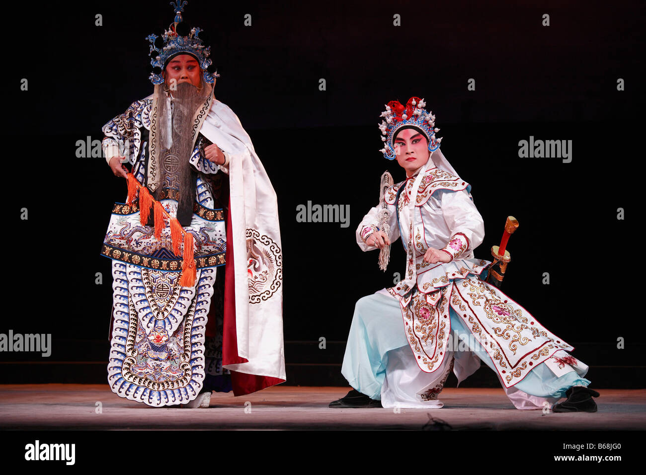 China Shanghai Yifu Theatre chinese kunqu opera performance Stock Photo ...