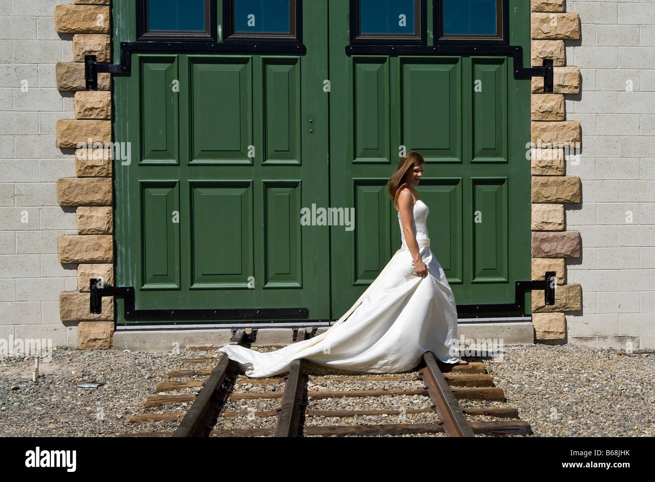 Bride walking in front hi-res stock photography and images - Alamy