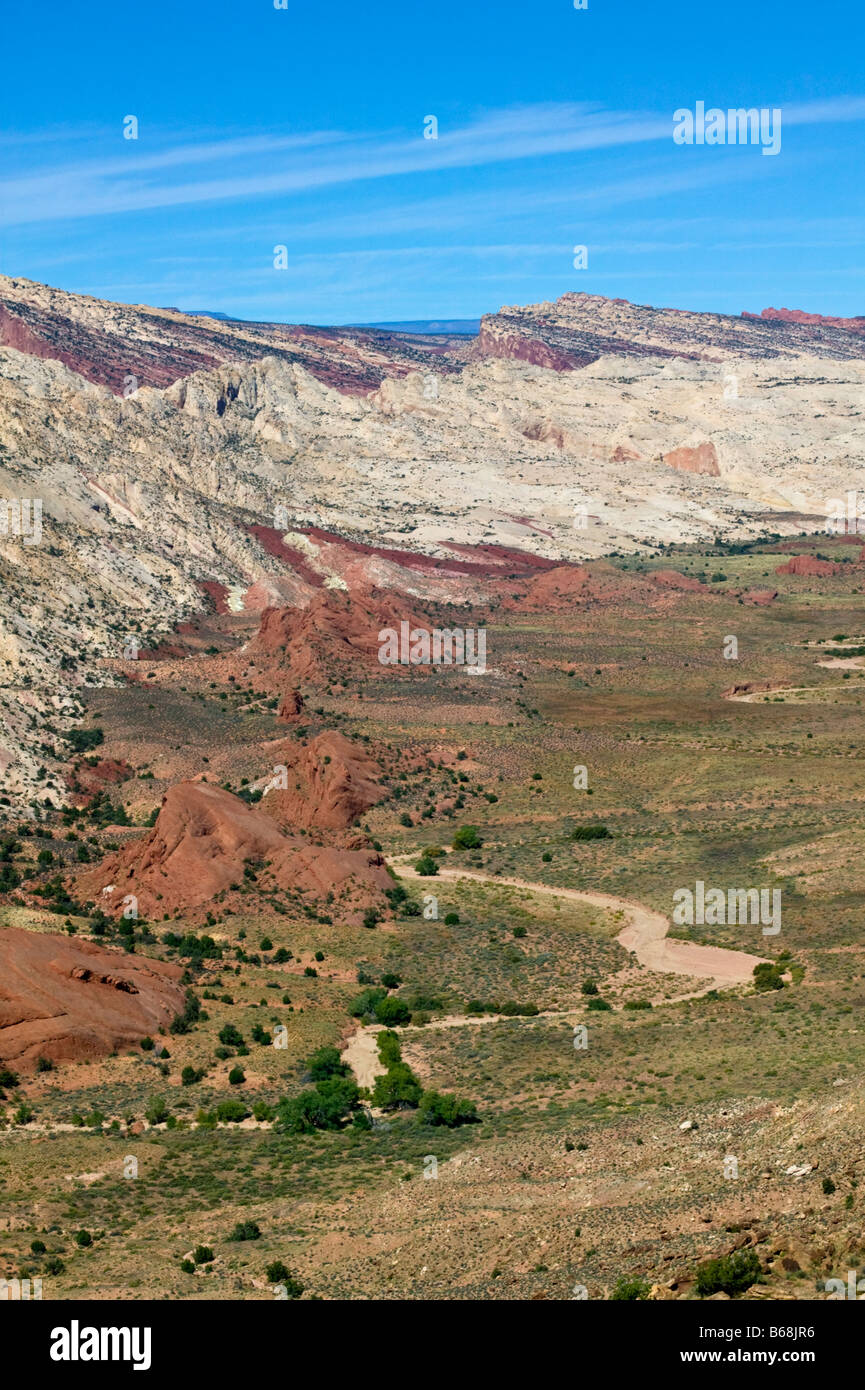 Waterpocket Fold Capital Reef National Park Utah Stock Photo - Alamy