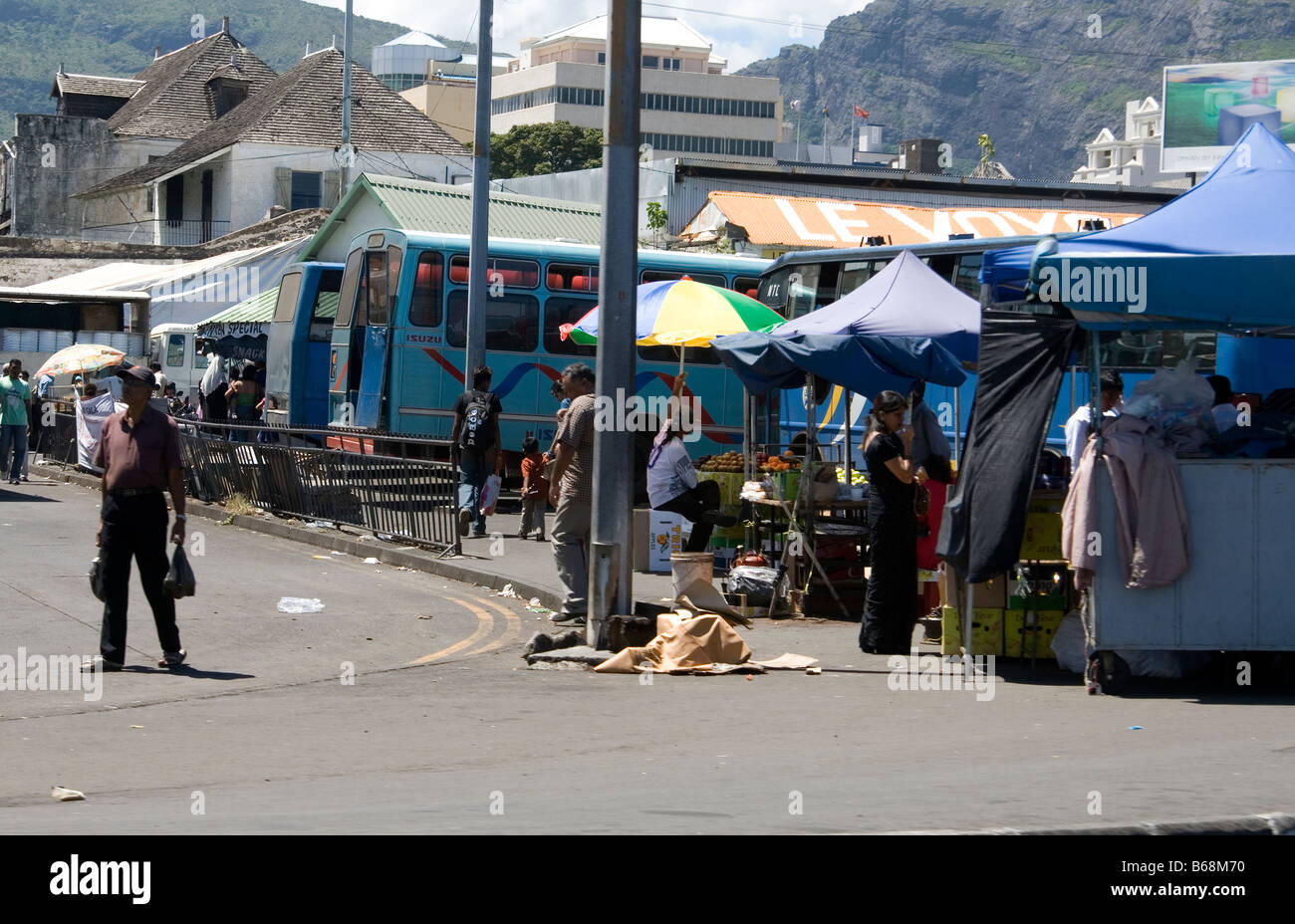 Market mauritius street hi-res stock photography and images - Alamy