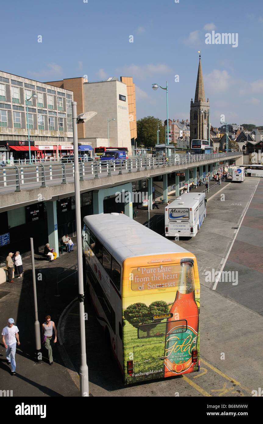 Plymouth Devon England UK The Bretonside Bus Station in the city centre ...