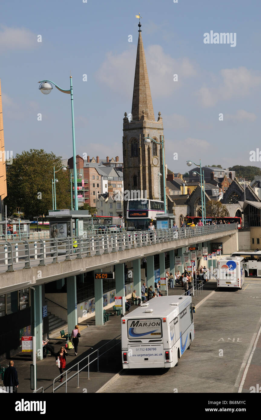 Plymouth Devon England UK The Bretonside Bus Station in the city centre ...