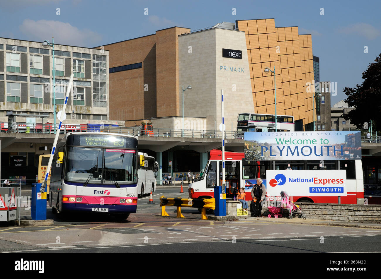 Plymouth Devon England UK The Bretonside Bus Station in the city centre ...