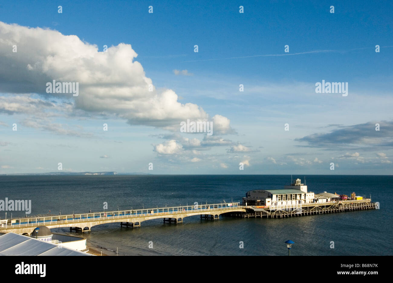 Bournemouth Pier under a blue sky Stock Photo - Alamy