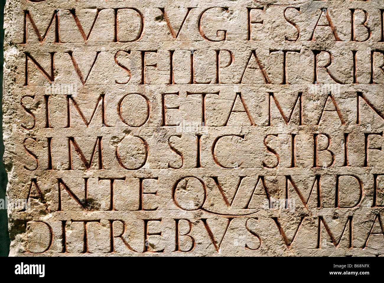 Roman Latin Writing