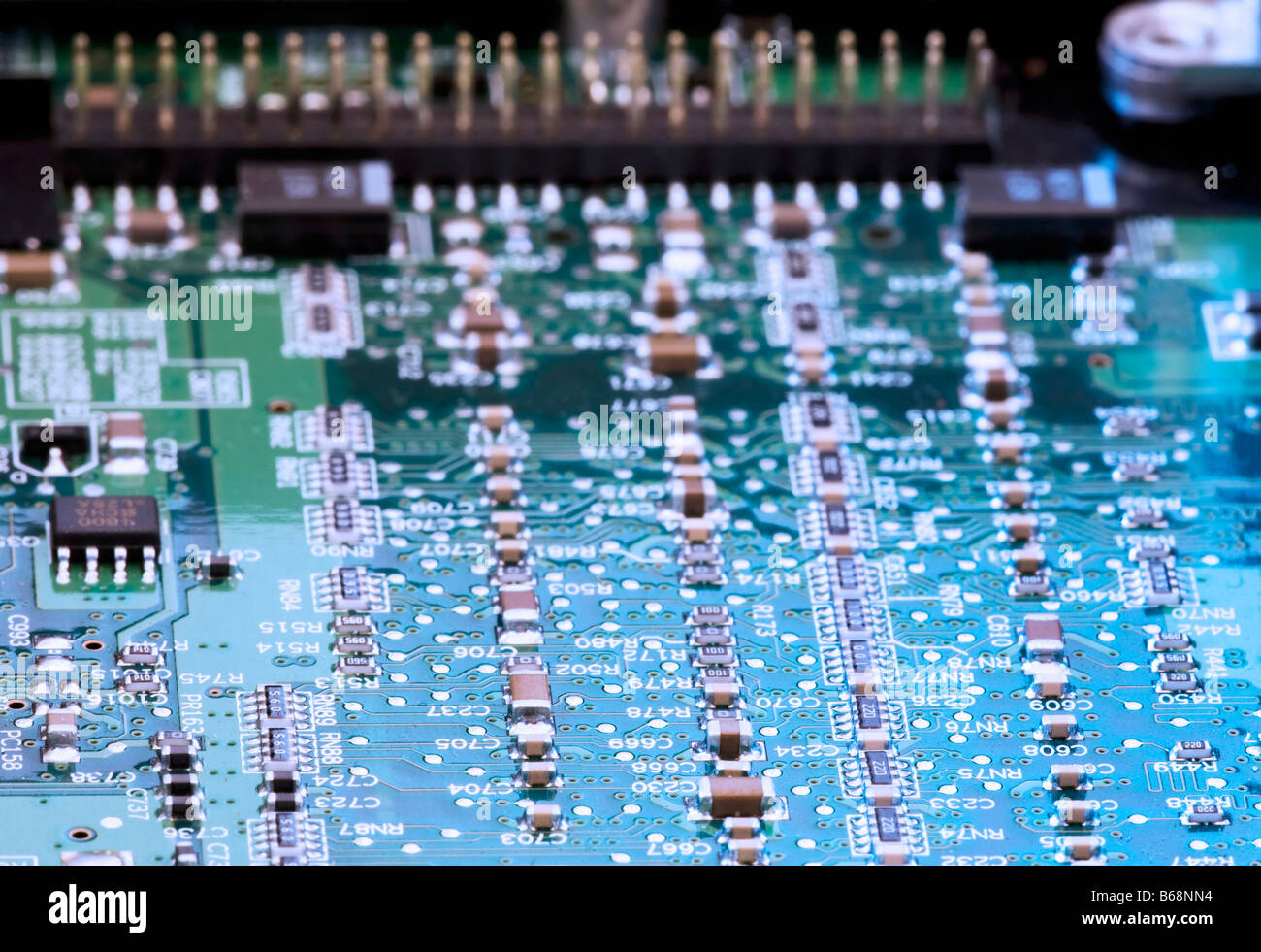 Circuit Board from a computer Stock Photo - Alamy
