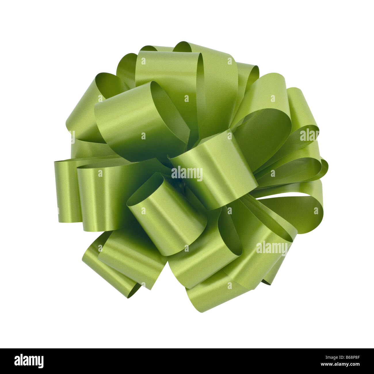 Shiny green ribbon hi-res stock photography and images - Alamy