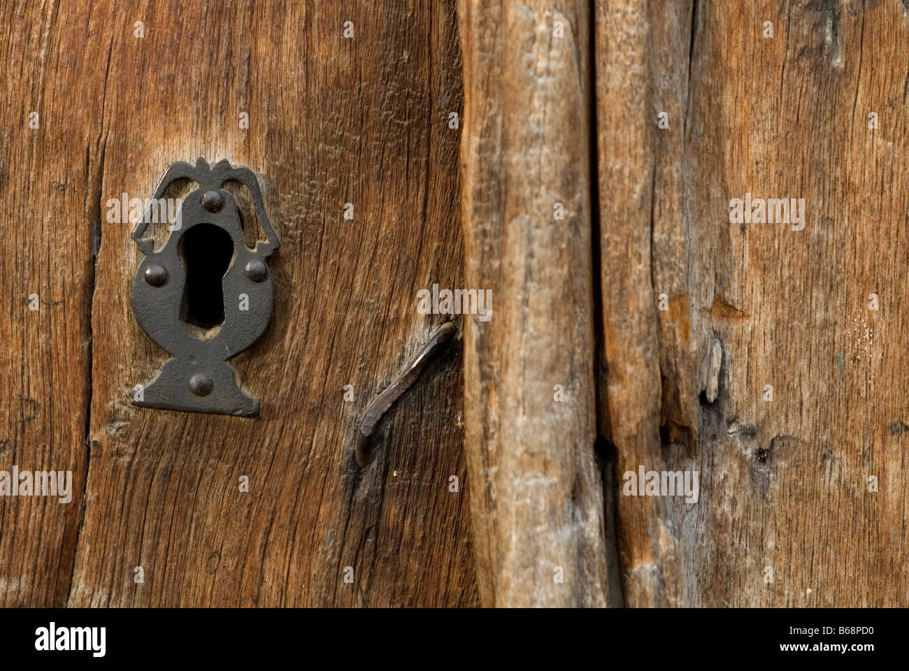very old door and lock Stock Photo - Alamy