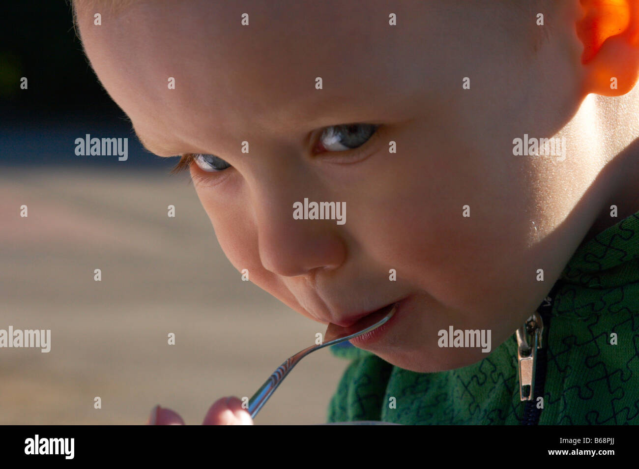 Small boys face closeup portrait Stock Photo - Alamy