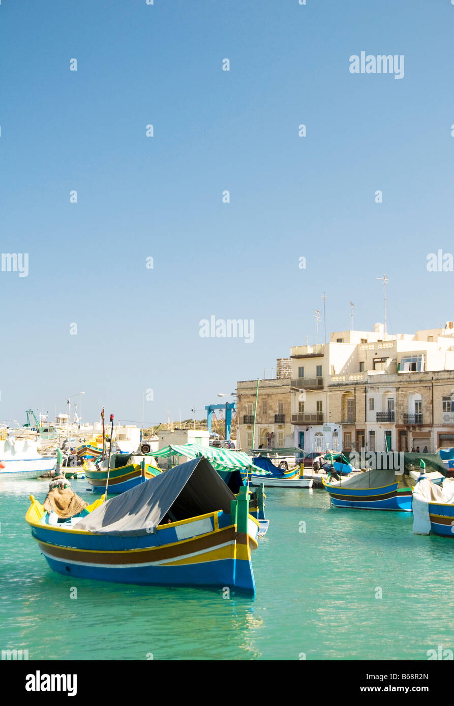Malta kajjik traditional wooden boats hi-res stock photography and ...
