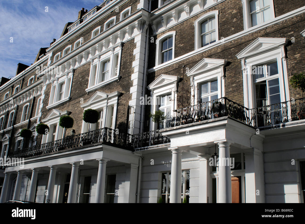 Houses on Onslow Square South Kensington SW7 London Stock Photo - Alamy