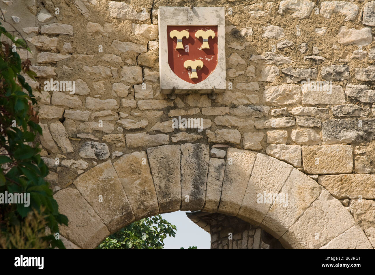 Lagorce Medieval village, France Stock Photo - Alamy